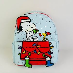 Loungefly | Bags | Loungefly Peanuts Gift Giving Snoopy Woodstock ...